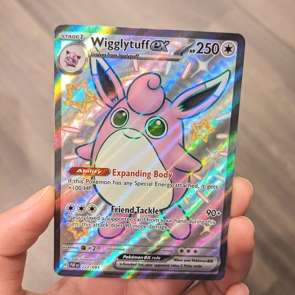 Pokemon | Toys | Paldean Fates Wigglytuff Shiny Ex Full Art Rare Card ...